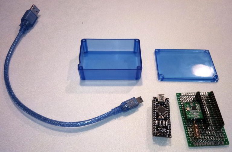 CUL aus Arduino Nano und CC1101 866 MHz Modul im Kästchen mit FHEM ...